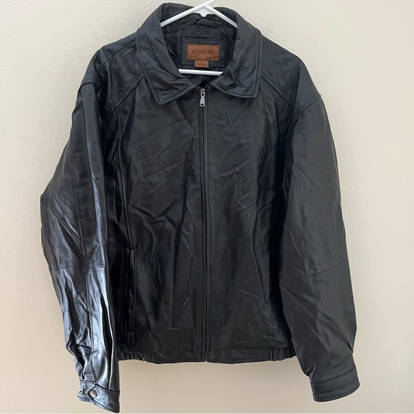 St. John's Bay | Jackets & Coats | St Johns Bay Black Genuine Leather ...